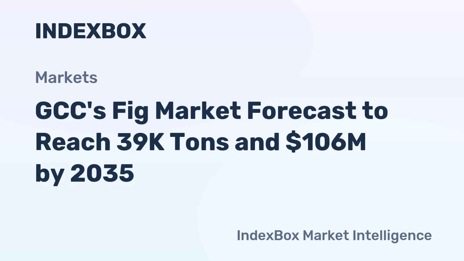 GCC's Fig Market Forecast to Reach 39K Tons and $106M by 2035