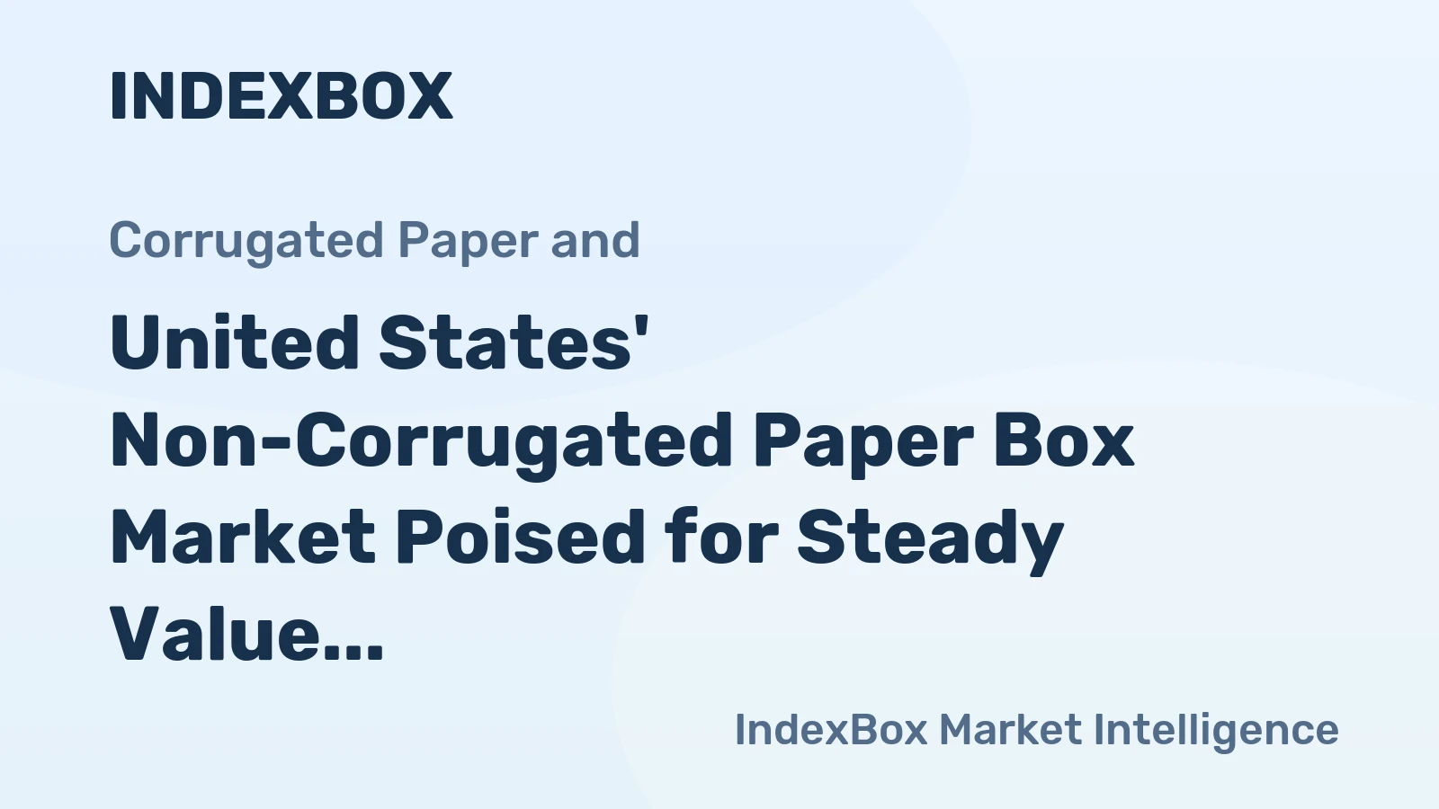 United States' Non-Corrugated Paper Box Market Poised for Steady Value Growth With 5.2% CAGR Through 2035
