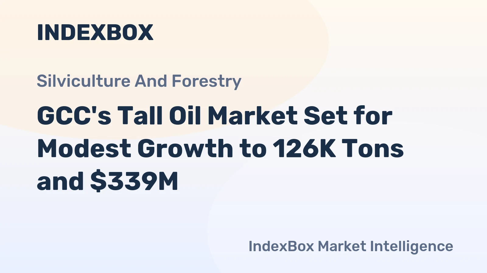 GCC's Tall Oil Market Set for Modest Growth to 126K Tons and $339M