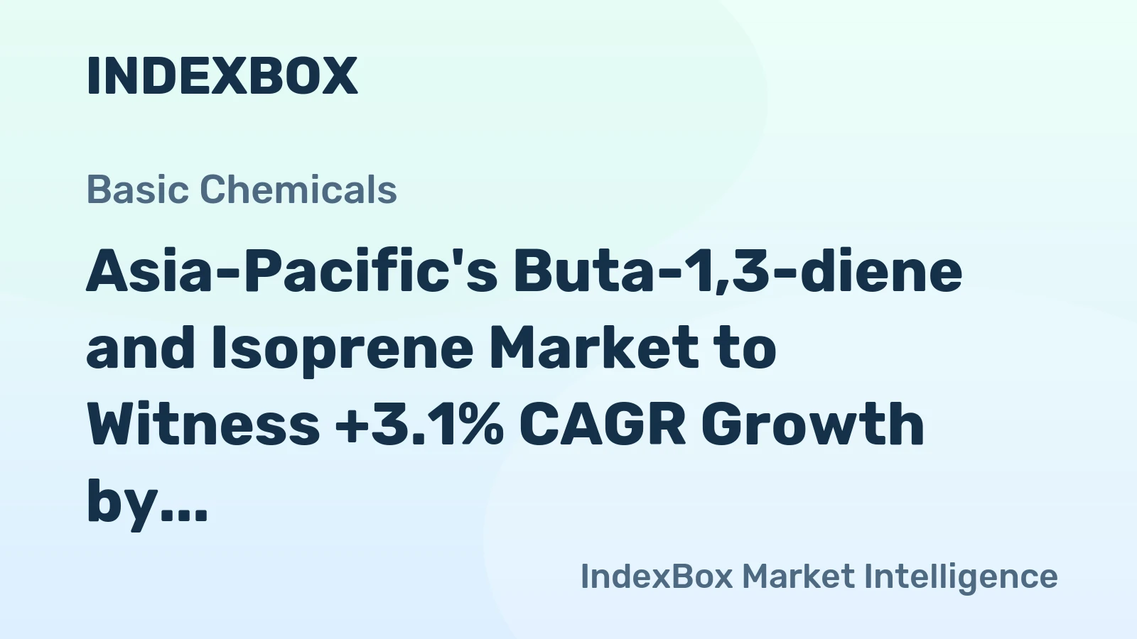 Asia-Pacific's Buta-1,3-diene and Isoprene Market to Witness +3.1% CAGR Growth by 2035, Reaching $17B in Value