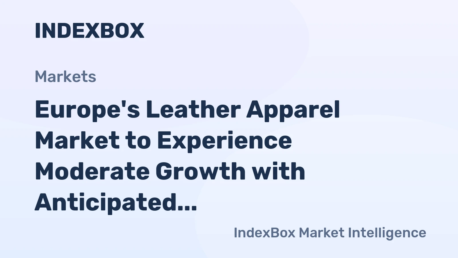 Europe's Leather Apparel Market to Experience Moderate Growth with Anticipated CAGR of +1.0% from 2024 to 2035