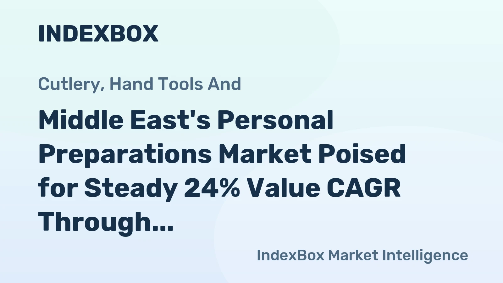 Middle East's Personal Preparations Market Poised for Steady 24% Value CAGR Through 2035
