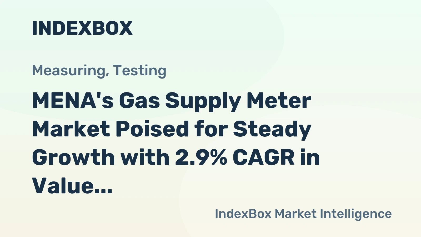 MENA's Gas Supply Meter Market Poised for Steady Growth with 2.9% CAGR in Value
