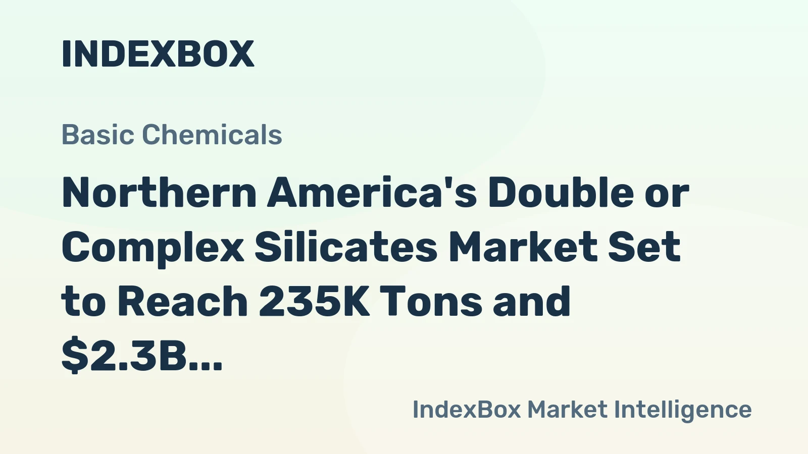 Northern America's Double or Complex Silicates Market Set to Reach 235K Tons and $2.3B by 2035