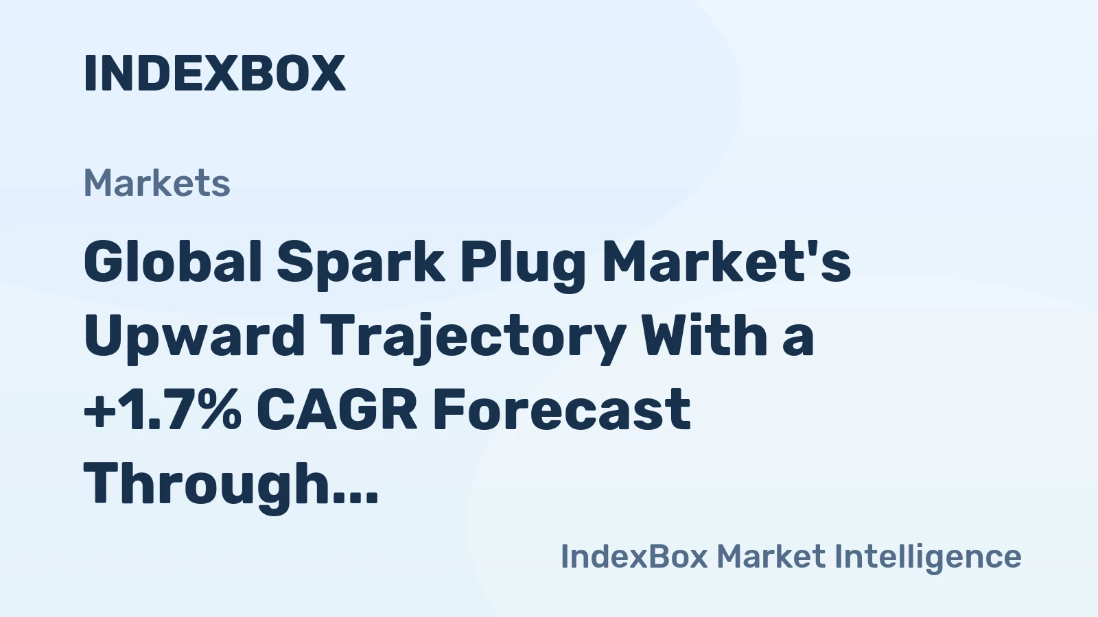 Global Spark Plug Market's Upward Trajectory With a +1.7% CAGR Forecast Through 2035