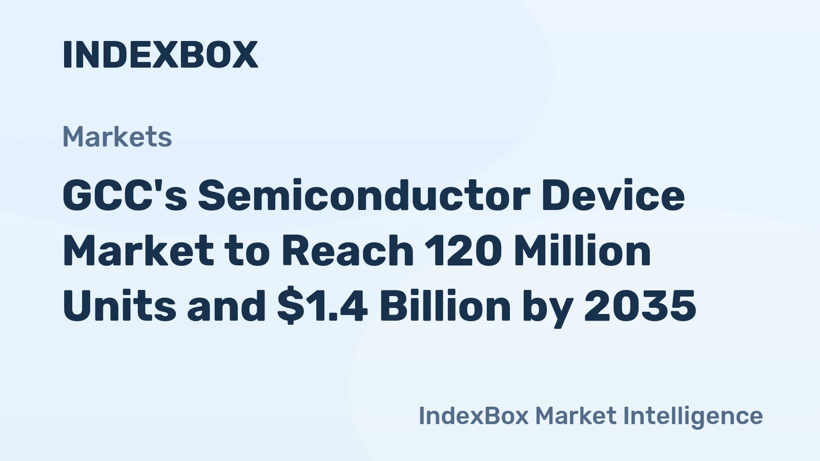 GCC's Semiconductor Device Market to Reach 120 Million Units and $1.4 Billion by 2035