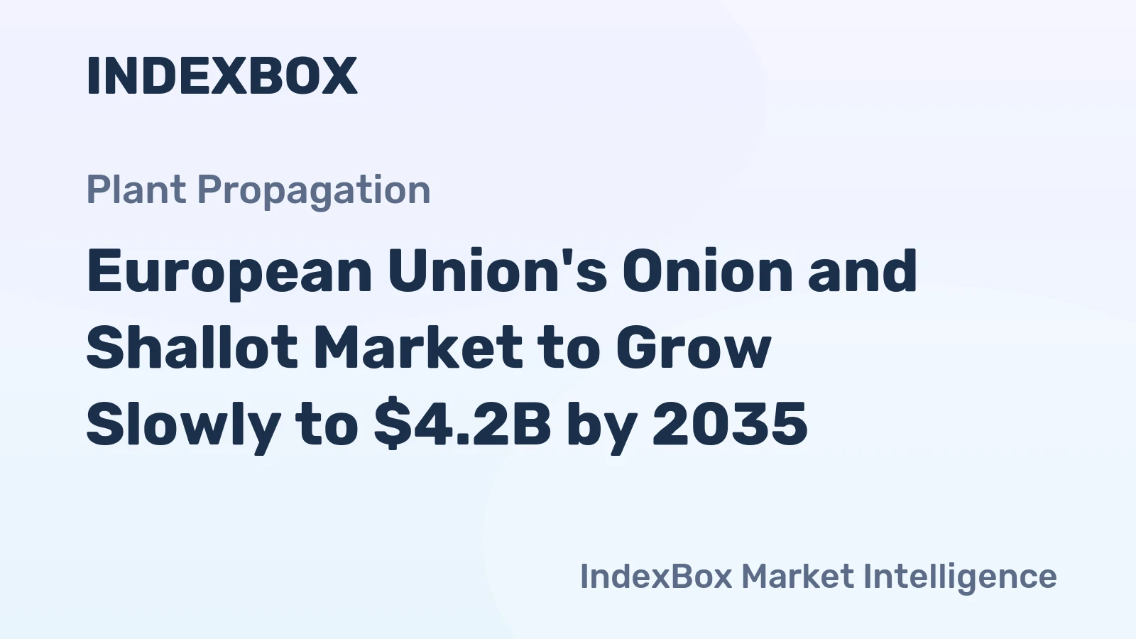 European Union's Onion and Shallot Market to Grow Slowly to $4.2B by 2035