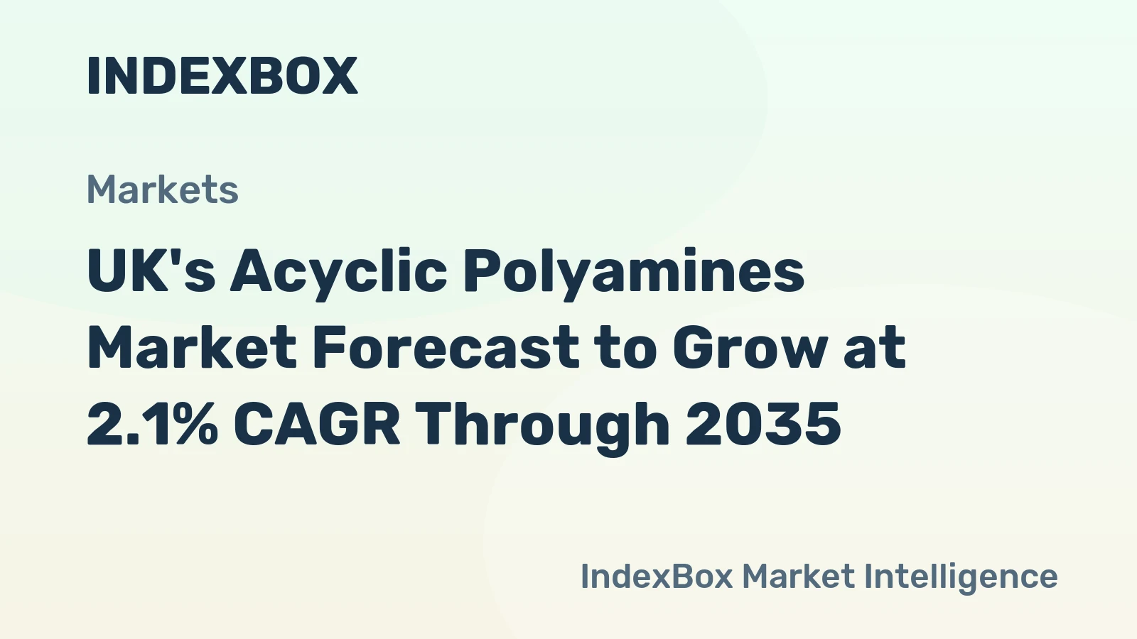 UK's Acyclic Polyamines Market Forecast to Grow at 2.1% CAGR Through 2035