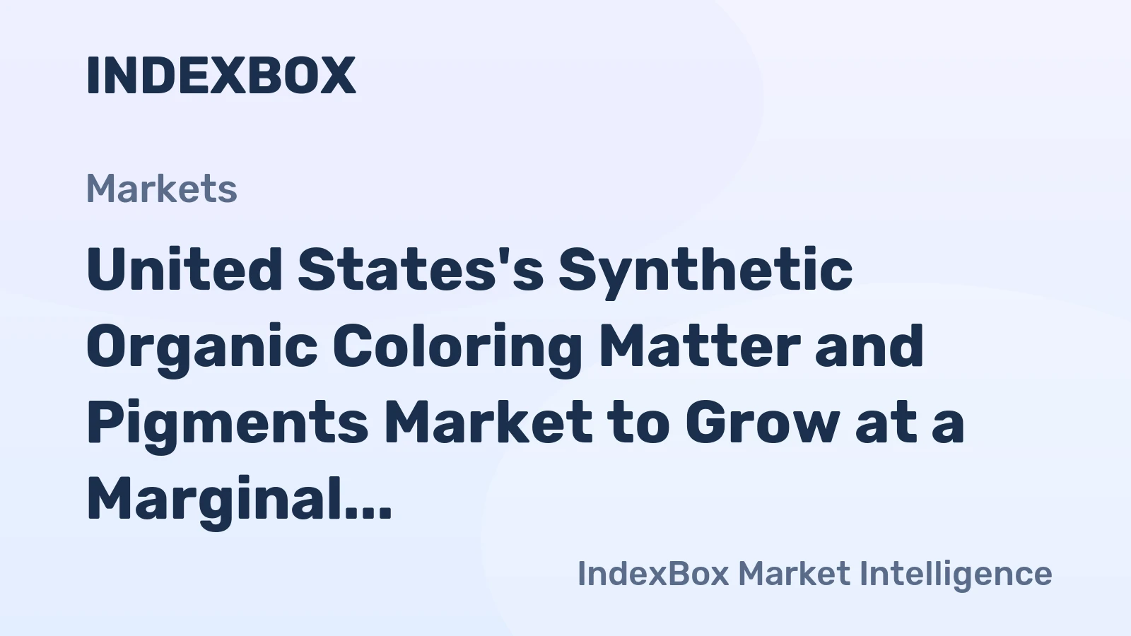 United States's Synthetic Organic Coloring Matter and Pigments Market to Grow at a Marginal Rate of +0.3% CAGR from 2024 to 2035