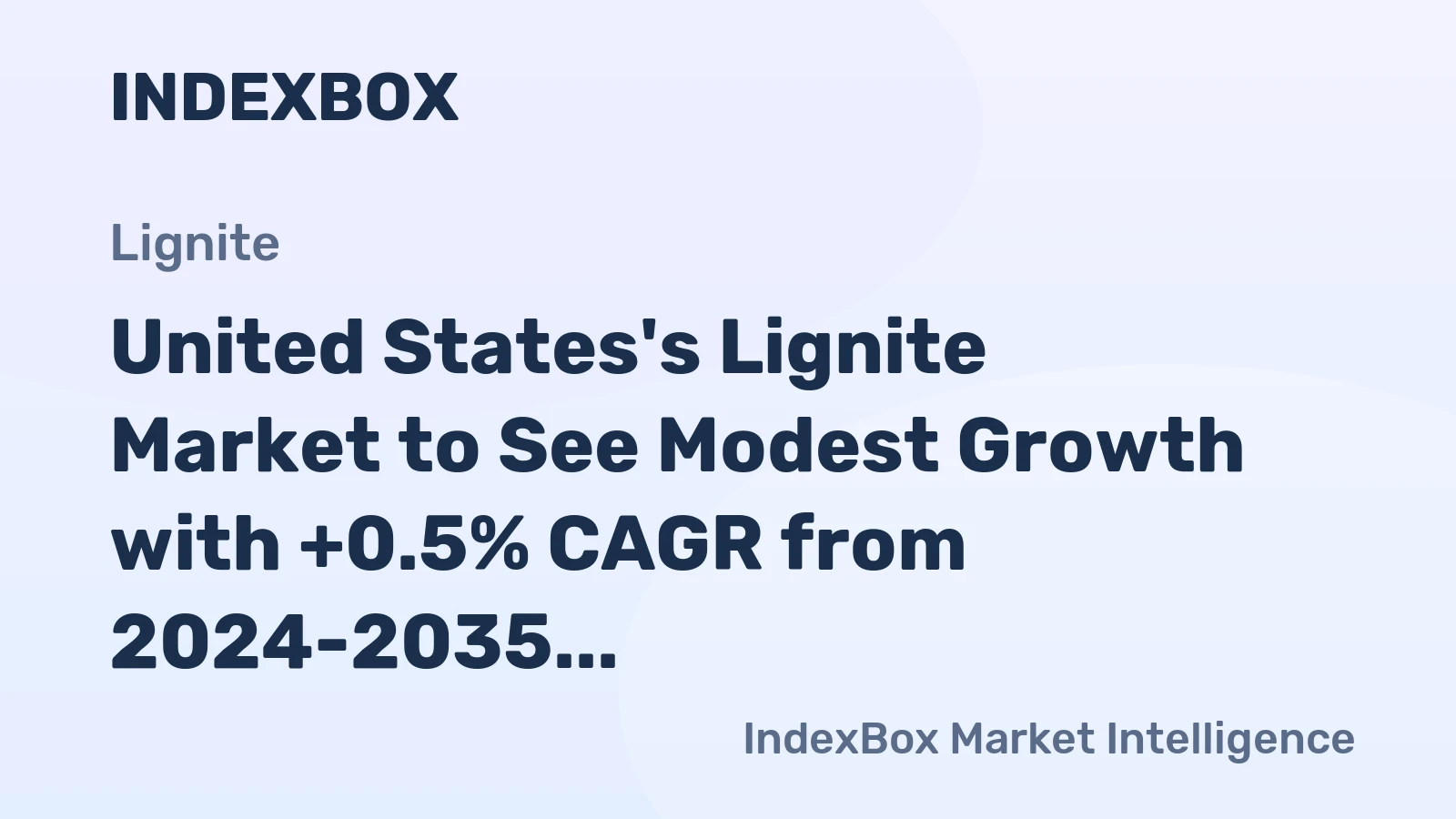 United States's Lignite Market to See Modest Growth with +0.5% CAGR from 2024-2035