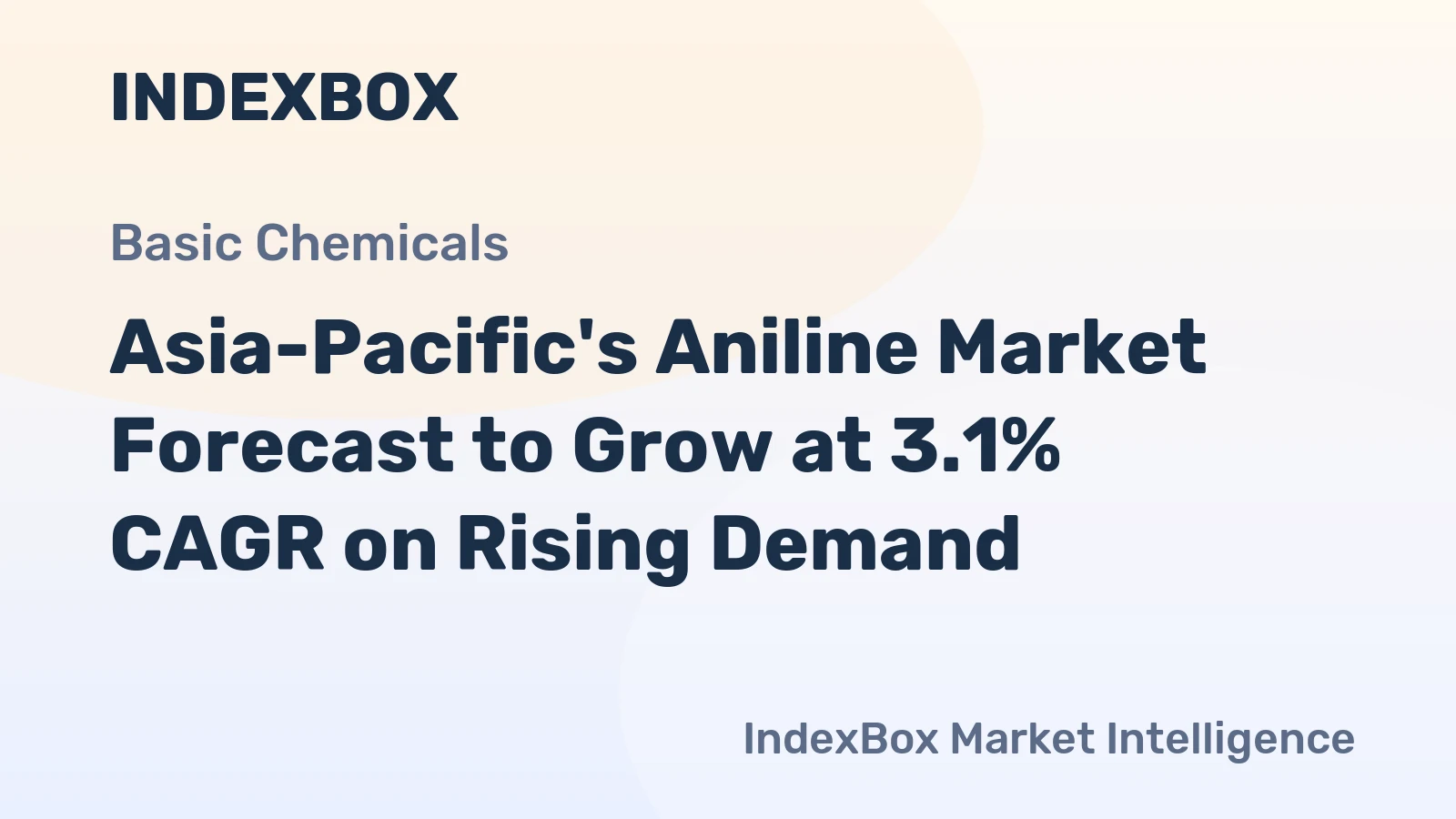 Asia-Pacific's Aniline Market Forecast to Grow at 3.1% CAGR on Rising Demand