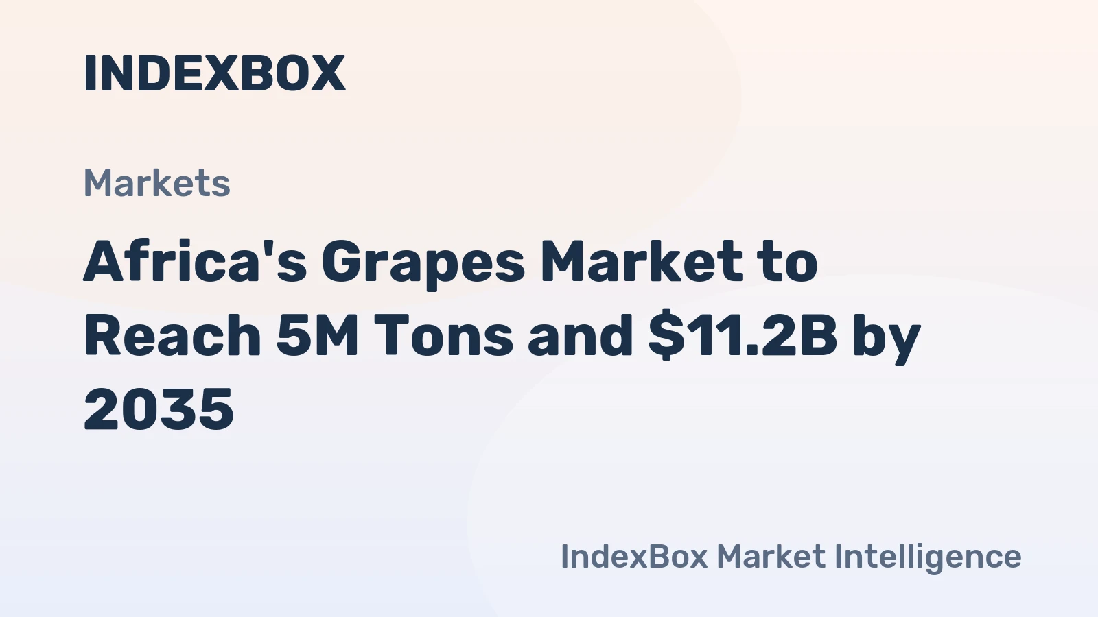 Africa's Grapes Market to Reach 5M Tons and $11.2B by 2035