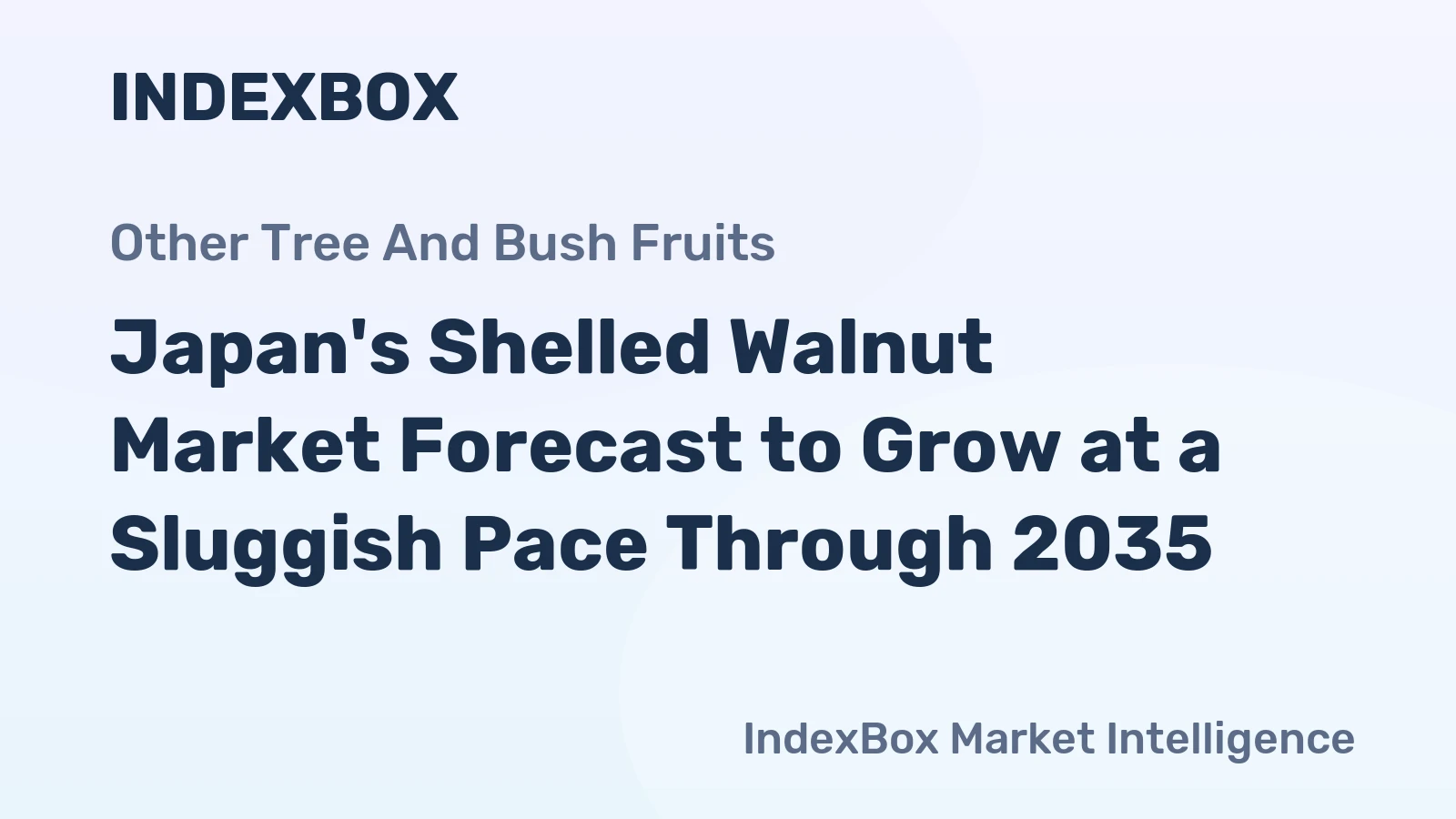 Japan's Shelled Walnut Market Forecast to Grow at a Sluggish Pace Through 2035