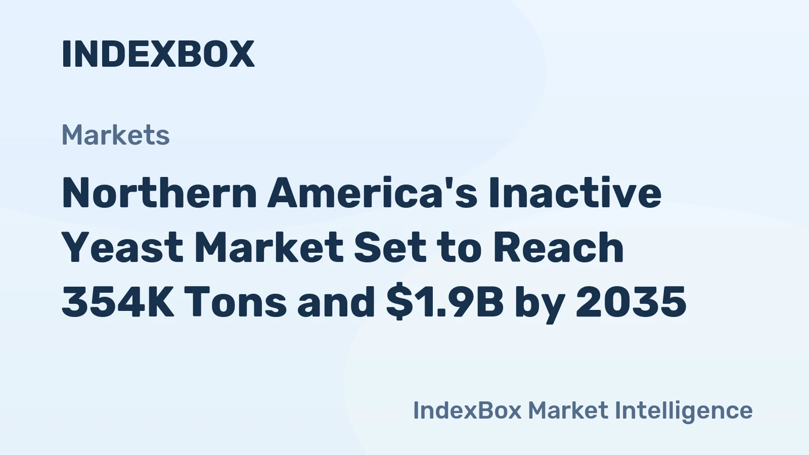Northern America's Inactive Yeast Market Set to Reach 354K Tons and $1.9B by 2035