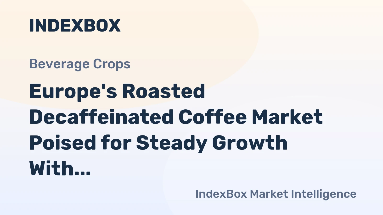 Europe's Roasted Decaffeinated Coffee Market Poised for Steady Growth With 38% Volume CAGR Through 2035