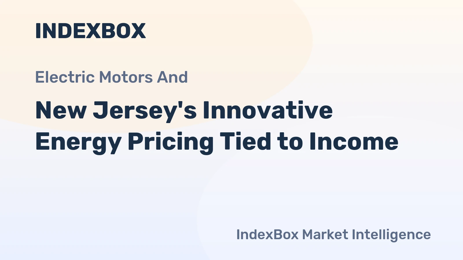 New Jersey's Innovative Energy Pricing Tied to Income