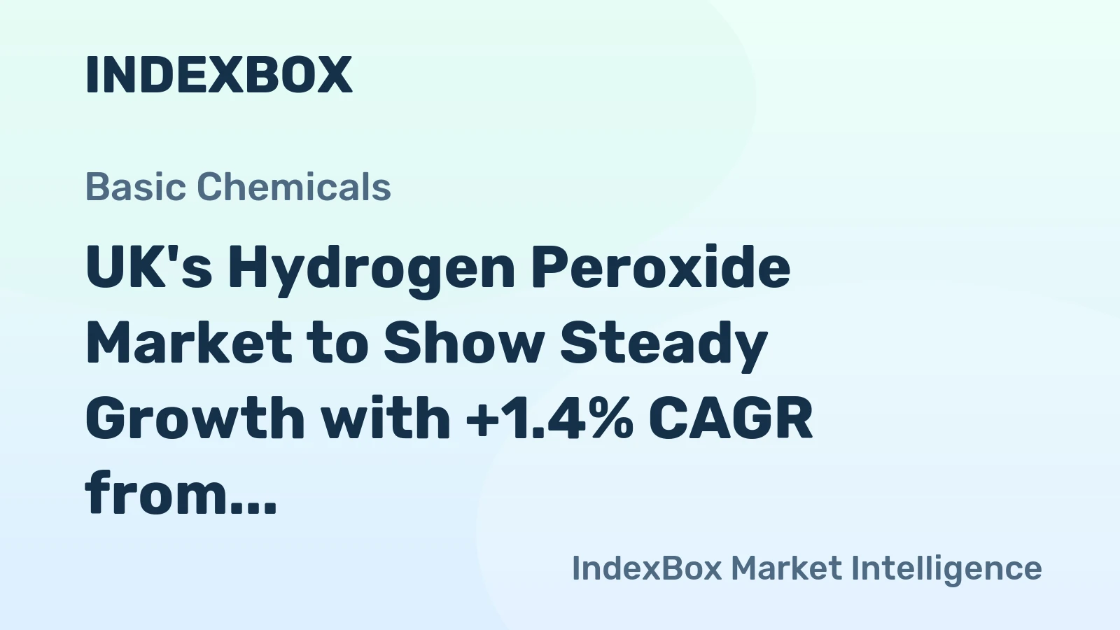 UK's Hydrogen Peroxide Market to Show Steady Growth with +1.4% CAGR from 2024 to 2035