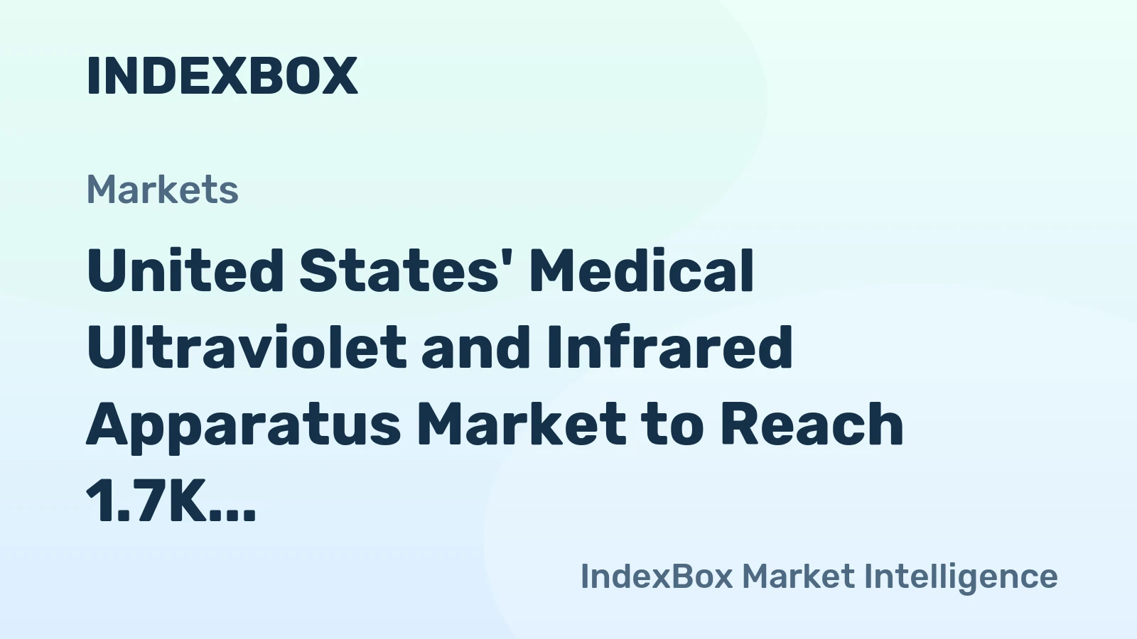 United States' Medical Ultraviolet and Infrared Apparatus Market to Reach 1.7K Tons and $240M by 2035