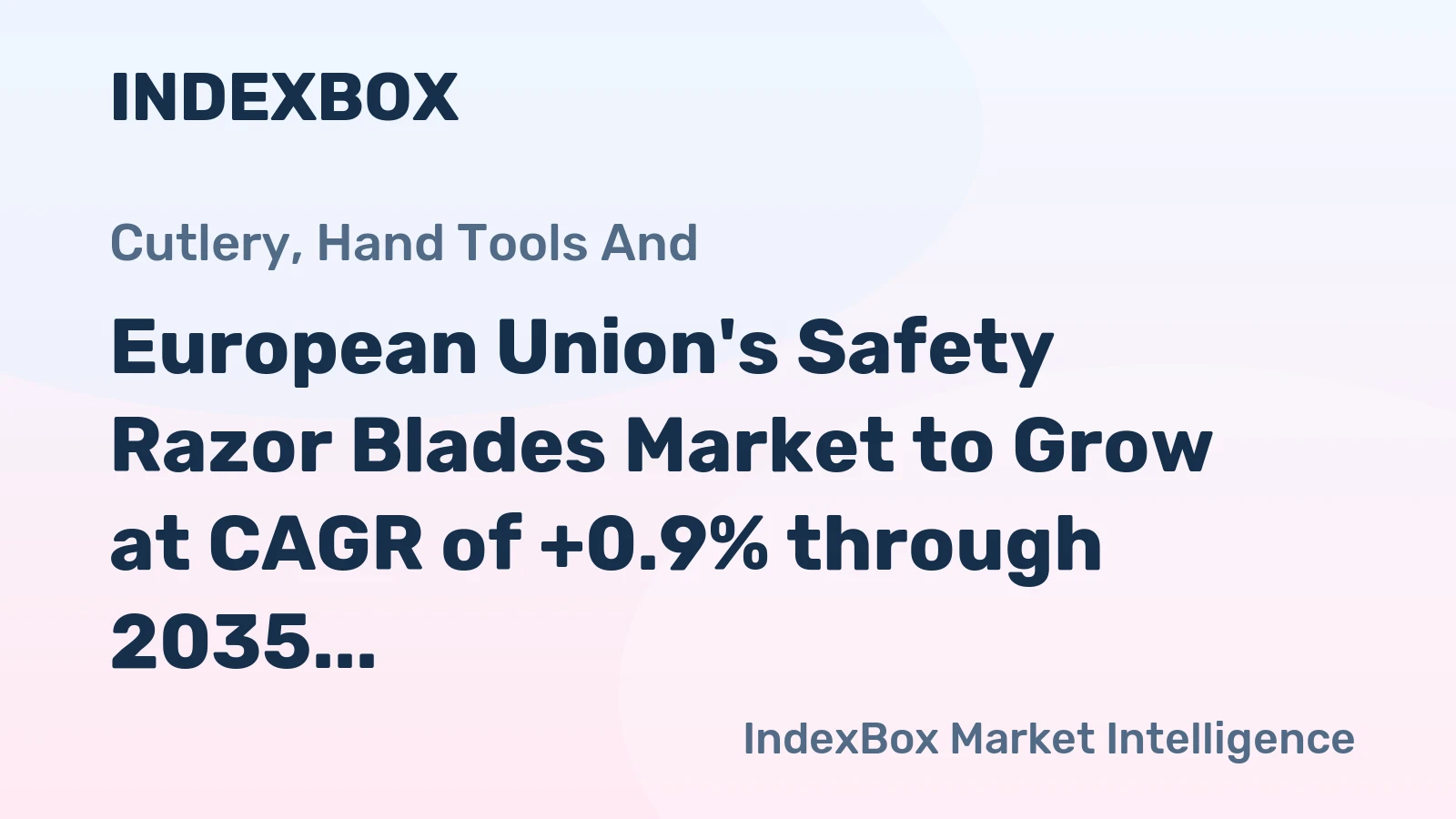 European Union's Safety Razor Blades Market to Grow at CAGR of +0.9% through 2035