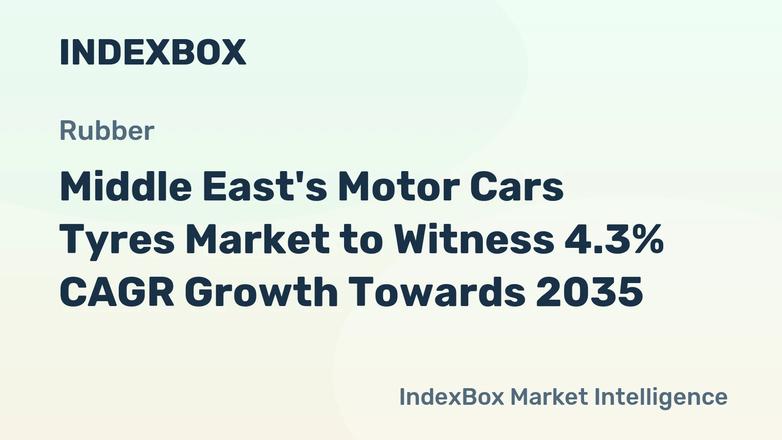 Middle East's Motor Cars Tyres Market to Witness 4.3% CAGR Growth Towards 2035