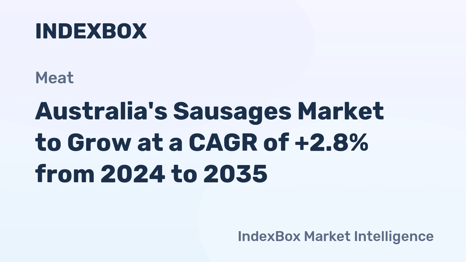Australia's Sausages Market to Grow at a CAGR of +2.8% from 2024 to 2035