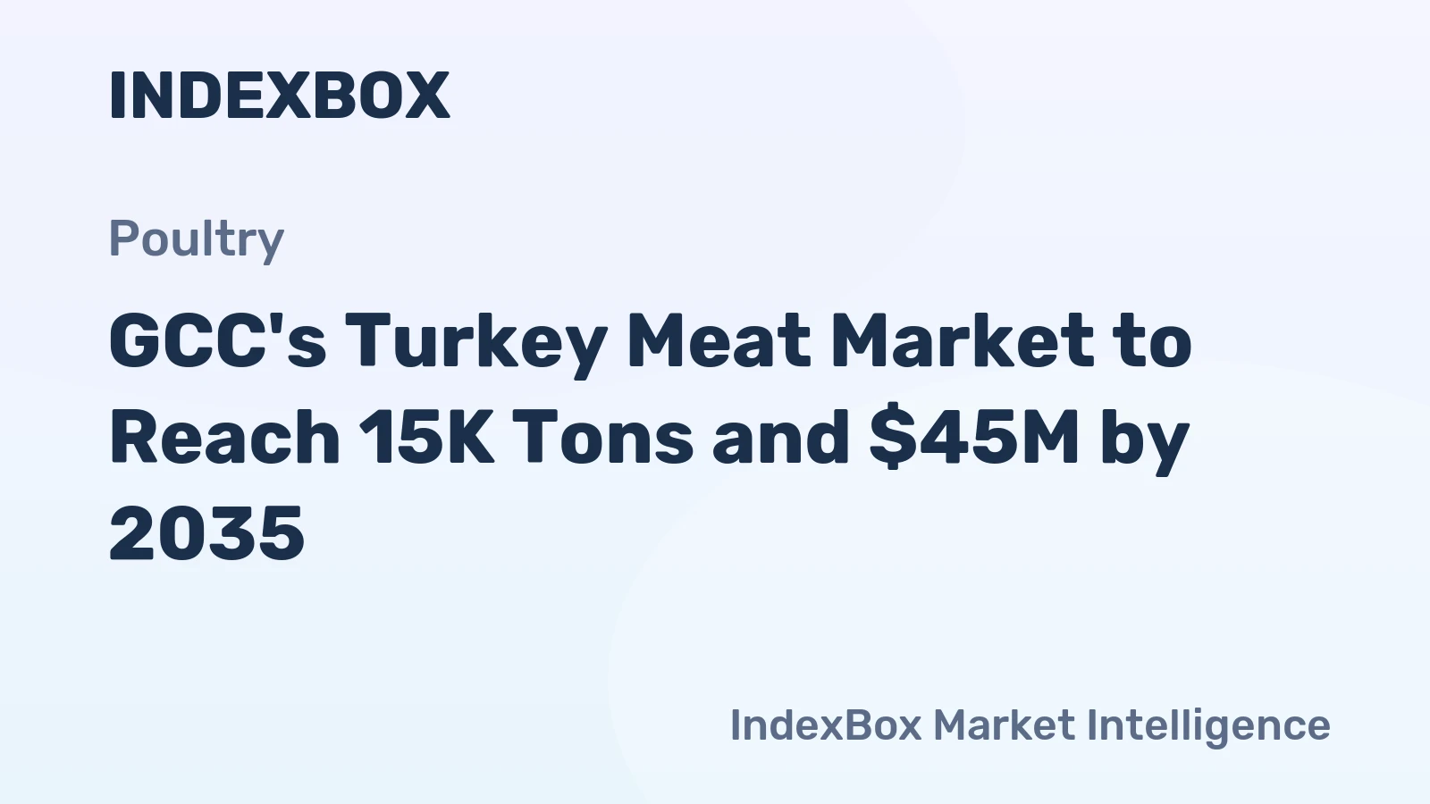 GCC's Turkey Meat Market to Reach 15K Tons and $45M by 2035