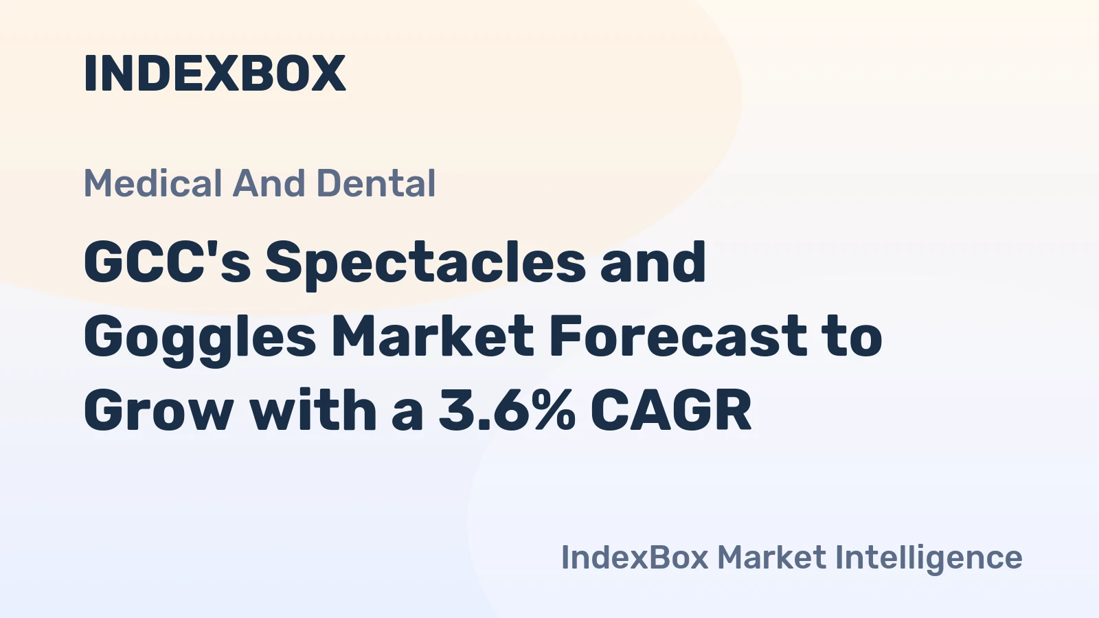 GCC's Spectacles and Goggles Market Forecast to Grow with a 3.6% CAGR