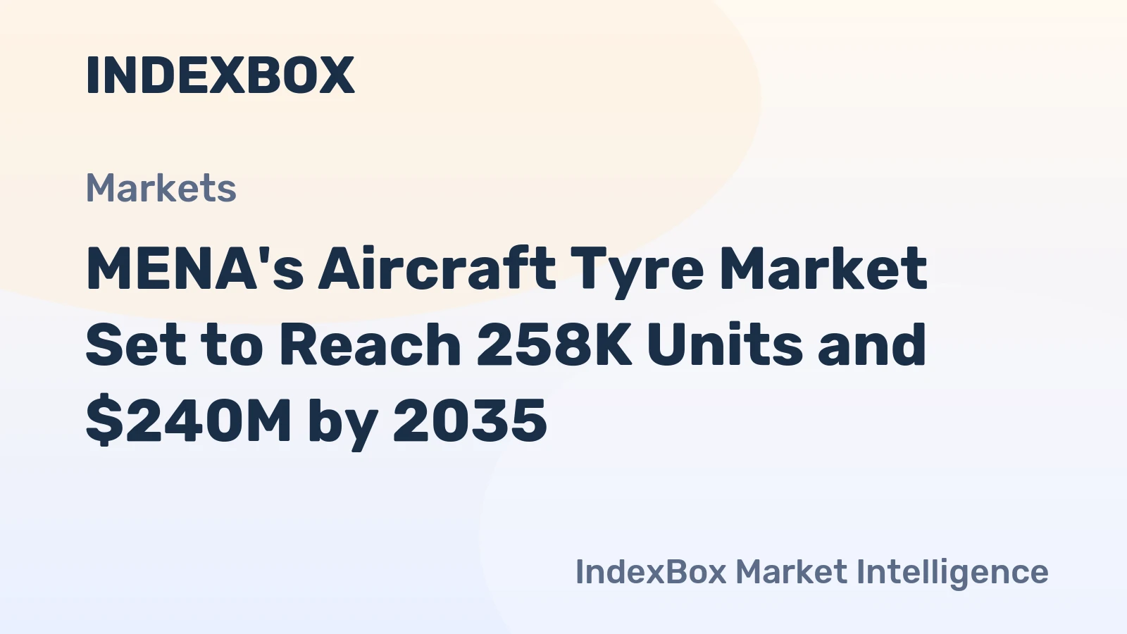 MENA's Aircraft Tyre Market Set to Reach 258K Units and $240M by 2035