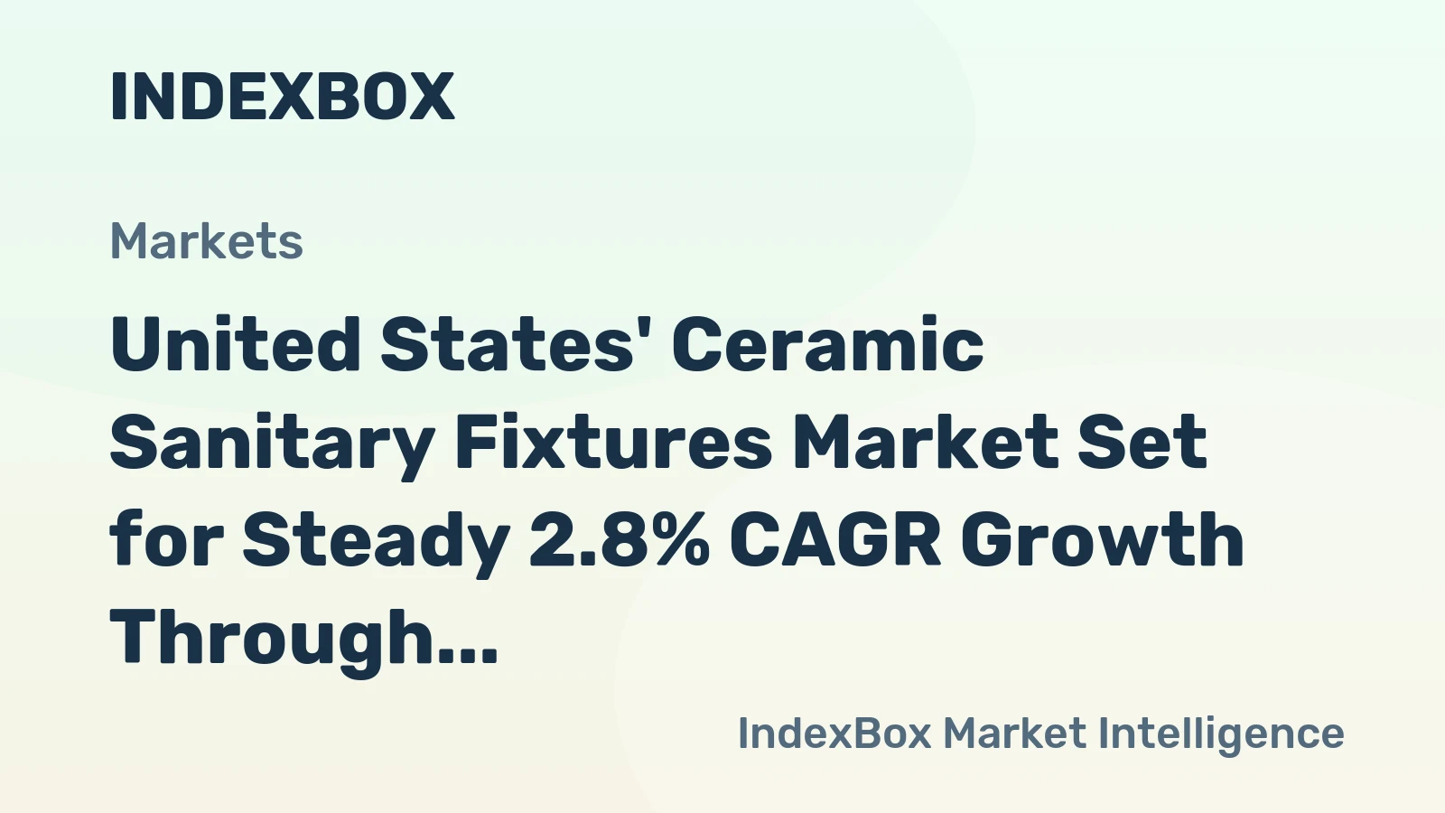 United States' Ceramic Sanitary Fixtures Market Set for Steady 2.8% CAGR Growth Through 2035
