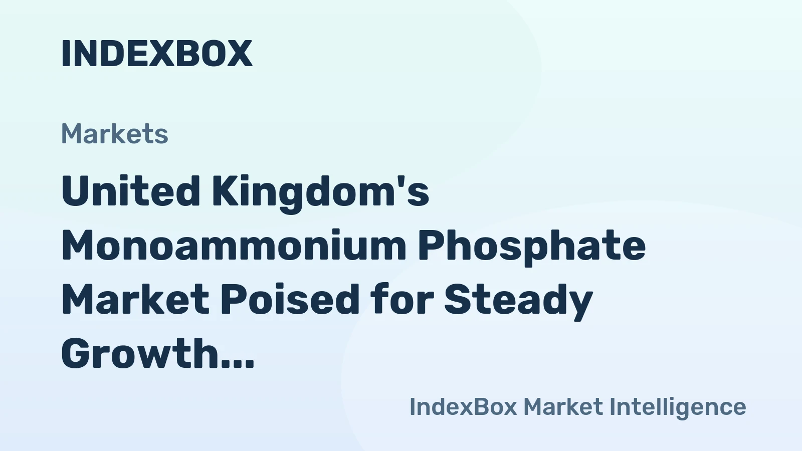 United Kingdom's Monoammonium Phosphate Market Poised for Steady Growth With 1.5% CAGR Through 2035