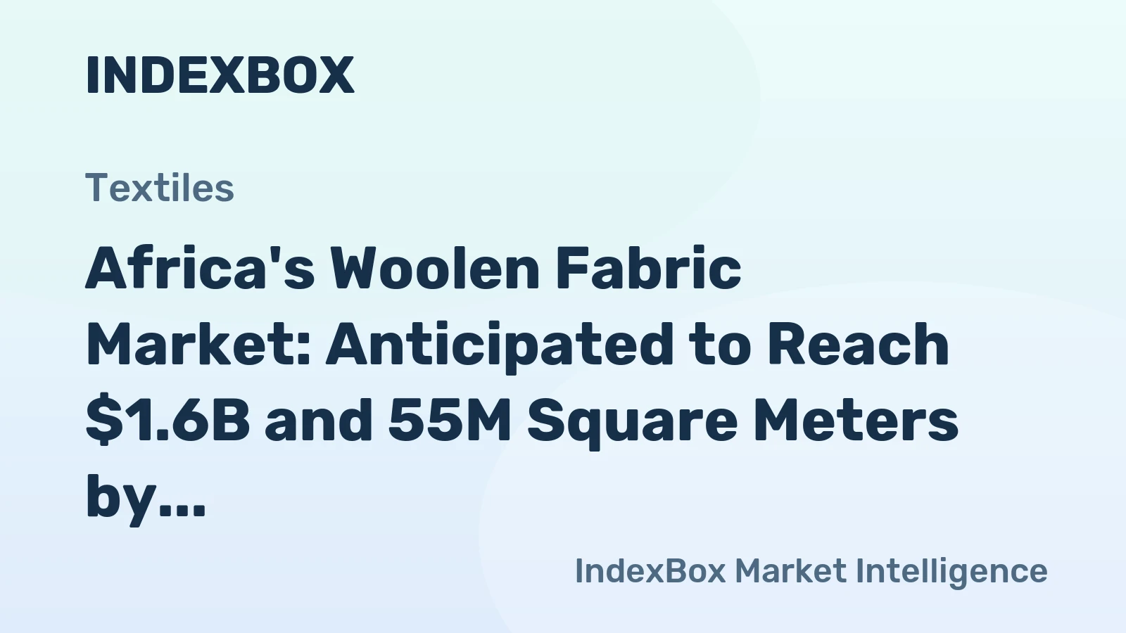 Africa's Woolen Fabric Market: Anticipated to Reach $1.6B and 55M Square Meters by 2035