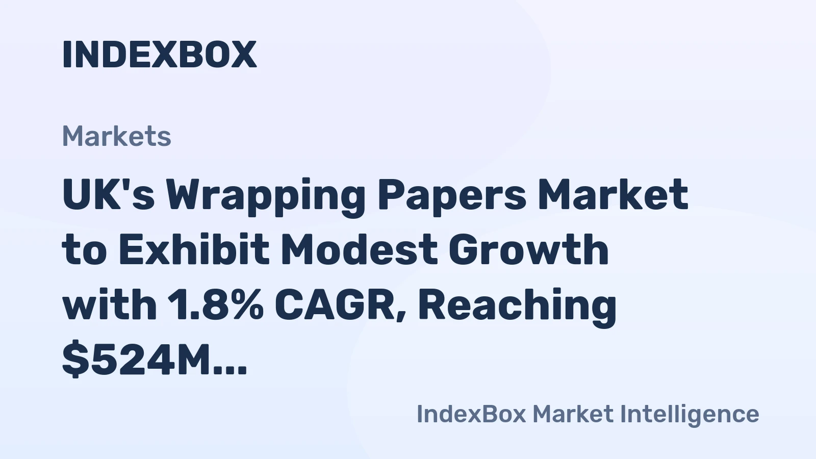 UK's Wrapping Papers Market to Exhibit Modest Growth with 1.8% CAGR, Reaching $524M by 2035