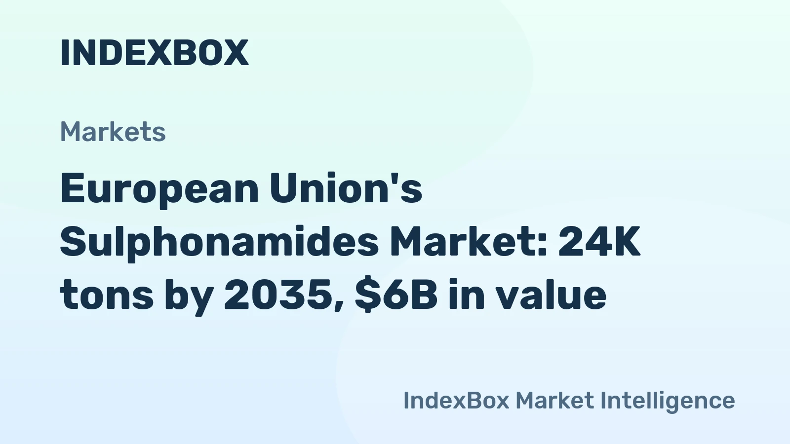 European Union's Sulphonamides Market: 24K tons by 2035, $6B in value