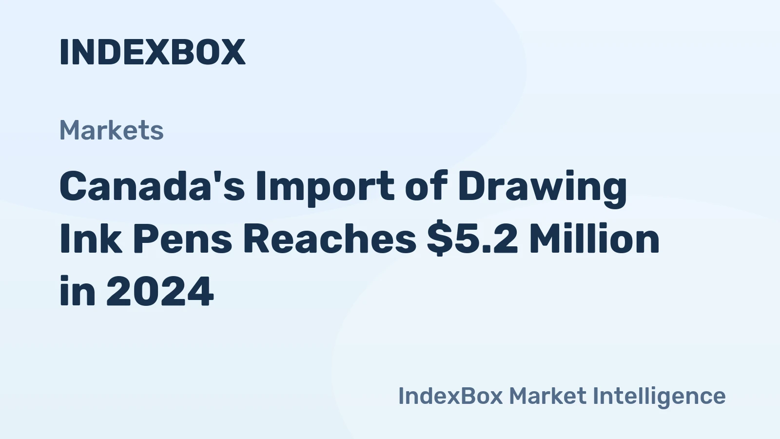 Canada's Import of Drawing Ink Pens Reaches $5.2 Million in 2024