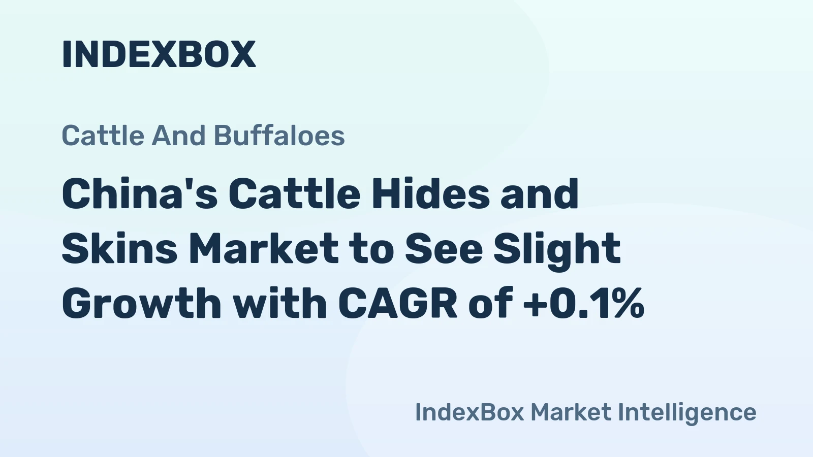 China's Cattle Hides and Skins Market to See Slight Growth with CAGR of +0.1%