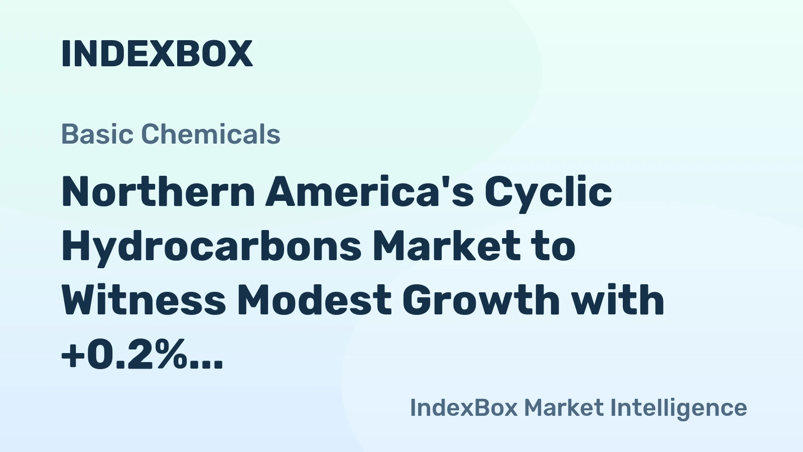 Northern America's Cyclic Hydrocarbons Market to Witness Modest Growth with +0.2% CAGR