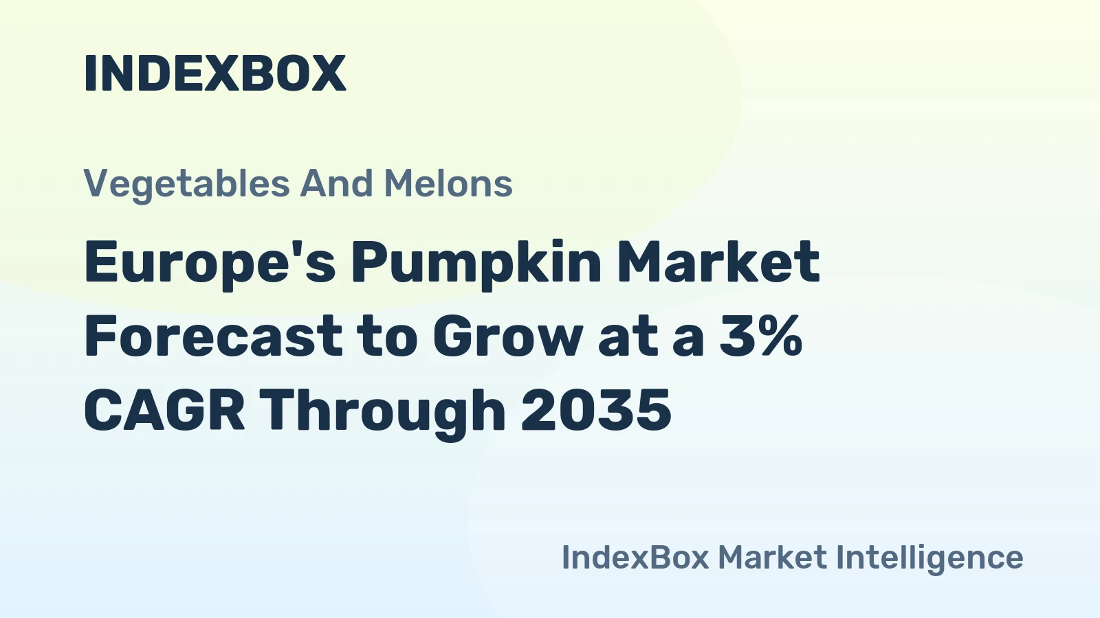 Europe's Pumpkin Market Forecast to Grow at a 3% CAGR Through 2035