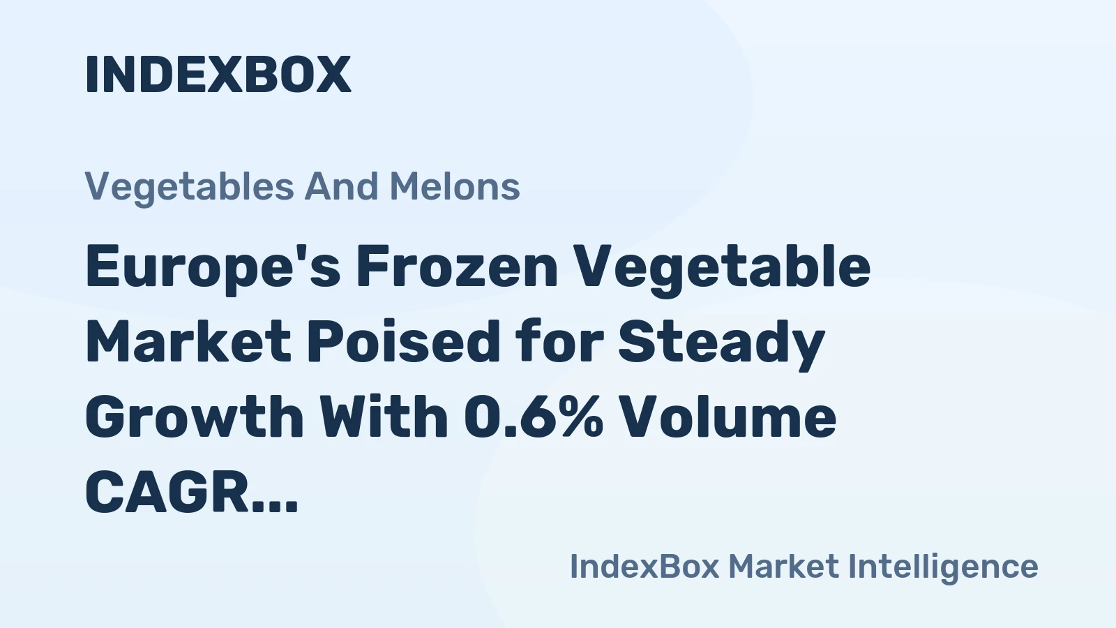 Europe's Frozen Vegetable Market Poised for Steady Growth With 0.6% Volume CAGR Through 2035