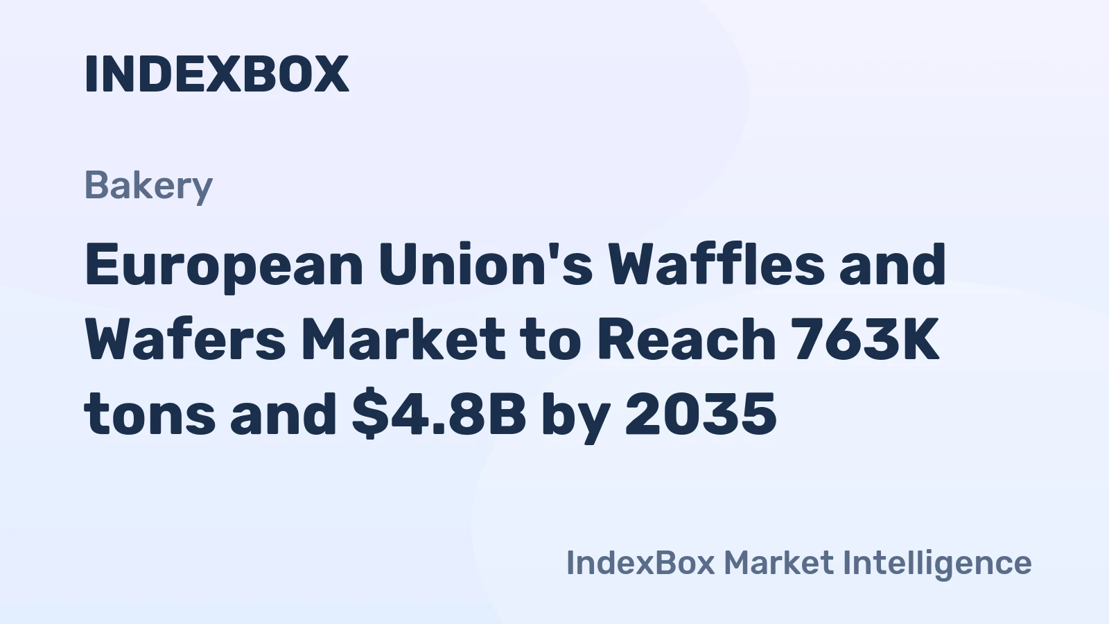 European Union's Waffles and Wafers Market to Reach 763K tons and $4.8B by 2035
