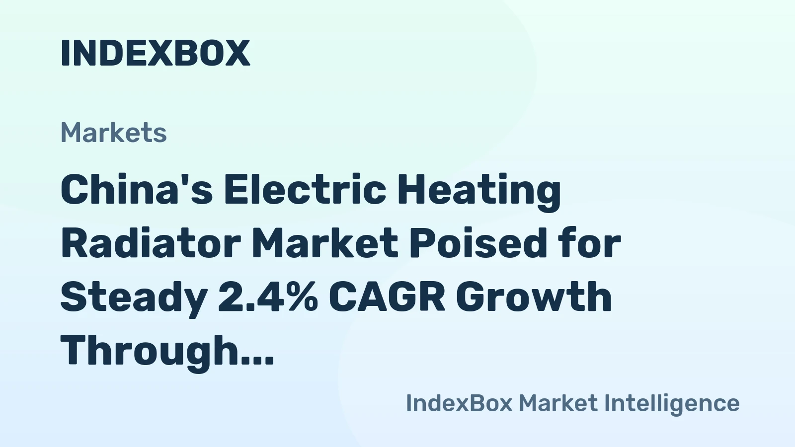 China's Electric Heating Radiator Market Poised for Steady 2.4% CAGR Growth Through 2035
