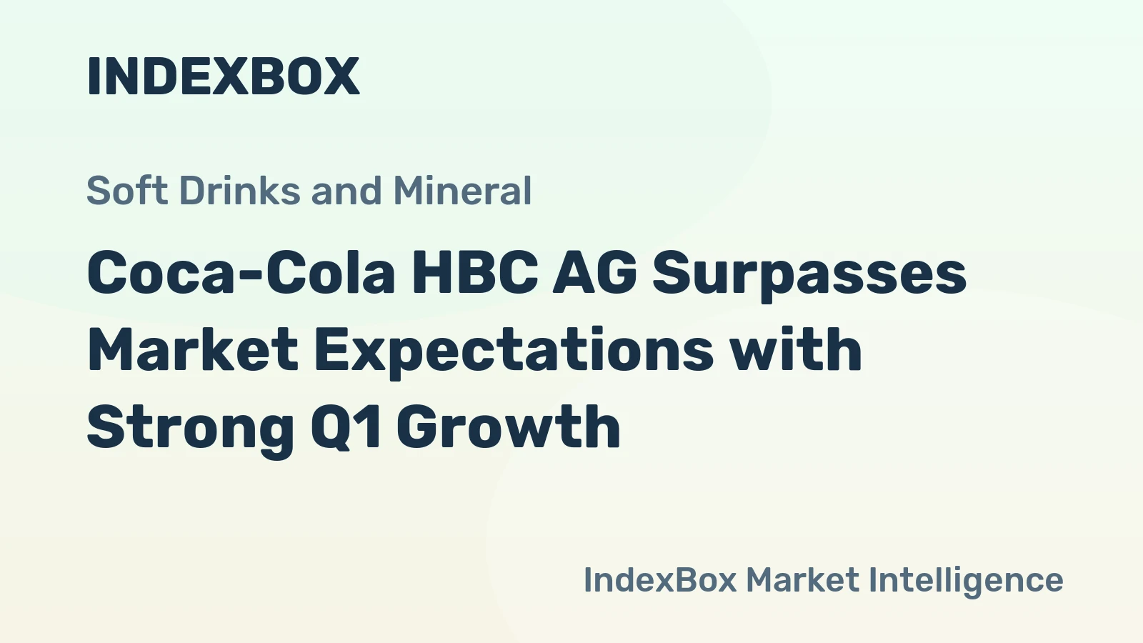 Coca-Cola HBC AG Surpasses Market Expectations with Strong Q1 Growth