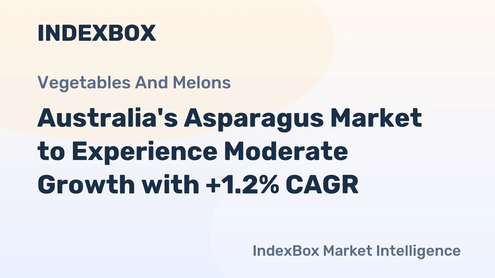 Australia's Asparagus Market to Experience Moderate Growth with +1.2% CAGR