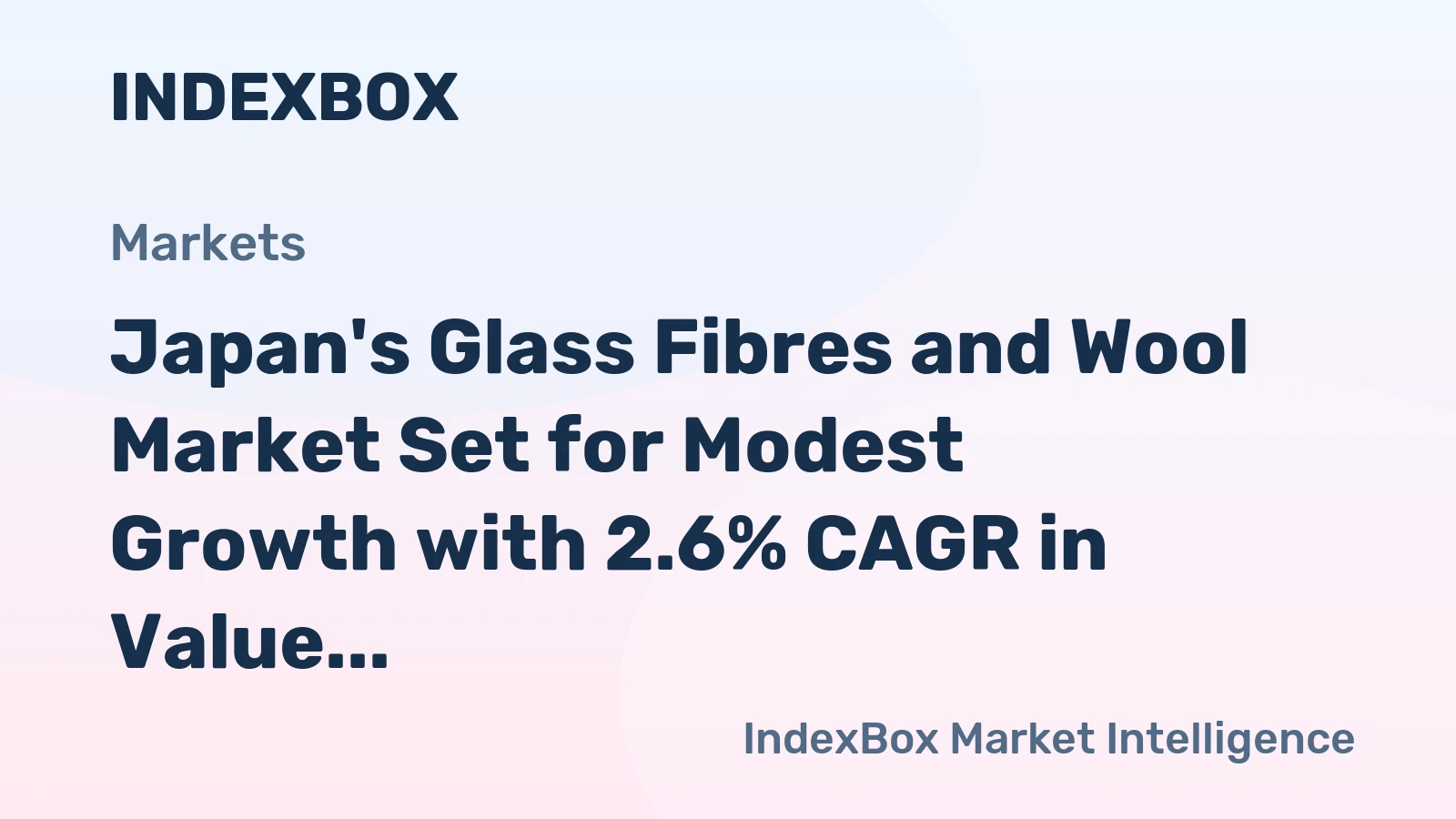 Japan's Glass Fibres and Wool Market Set for Modest Growth with 2.6% CAGR in Value Through 2035