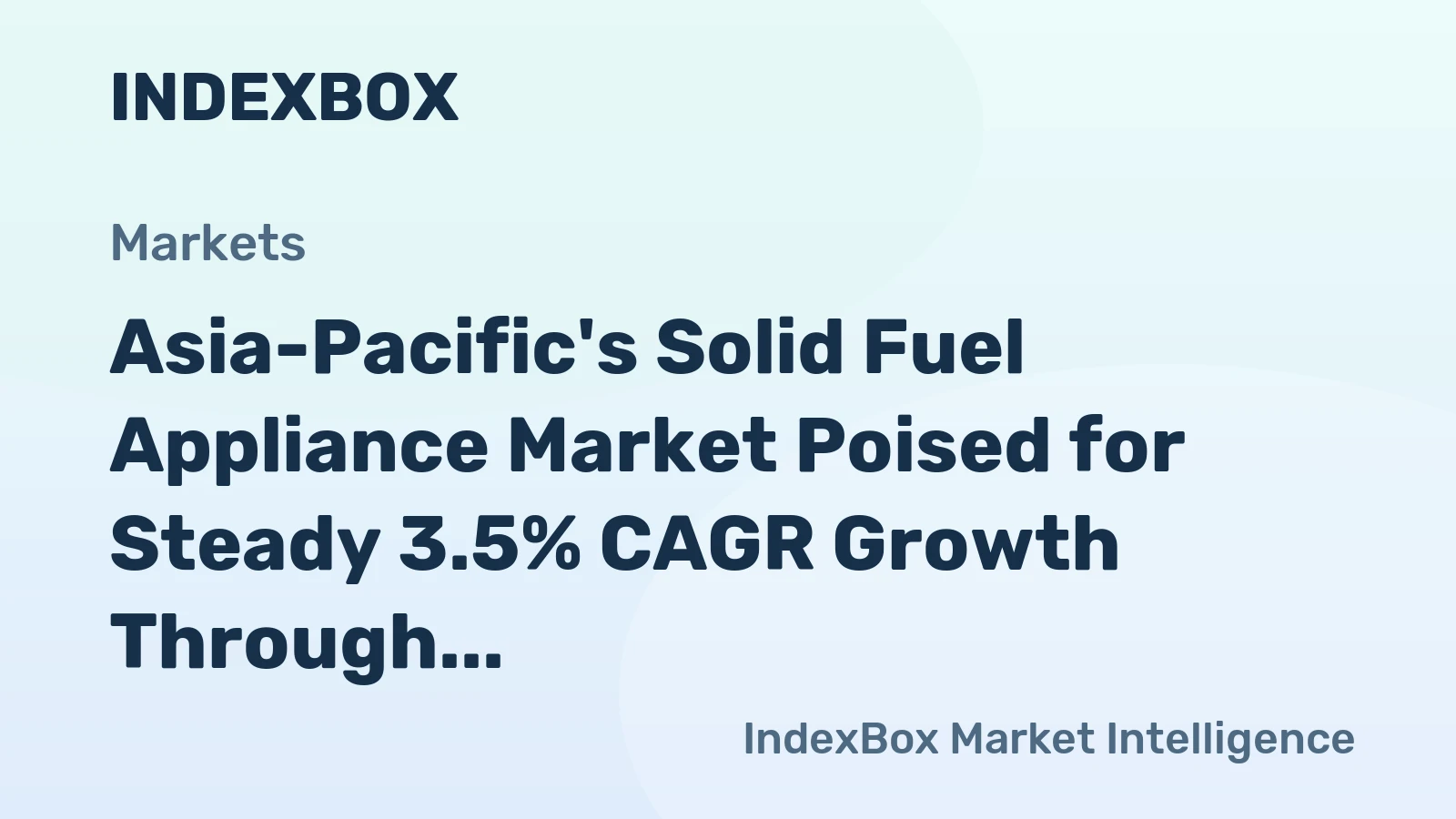 Asia-Pacific's Solid Fuel Appliance Market Poised for Steady 3.5% CAGR Growth Through 2035