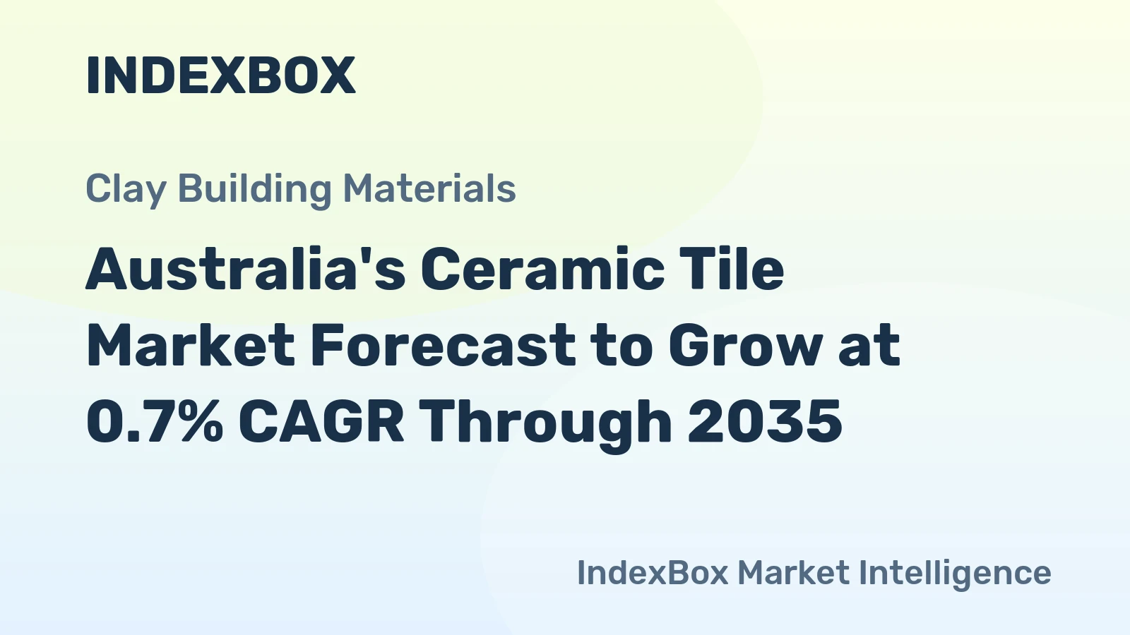 Australia's Ceramic Tile Market Forecast to Grow at 0.7% CAGR Through 2035