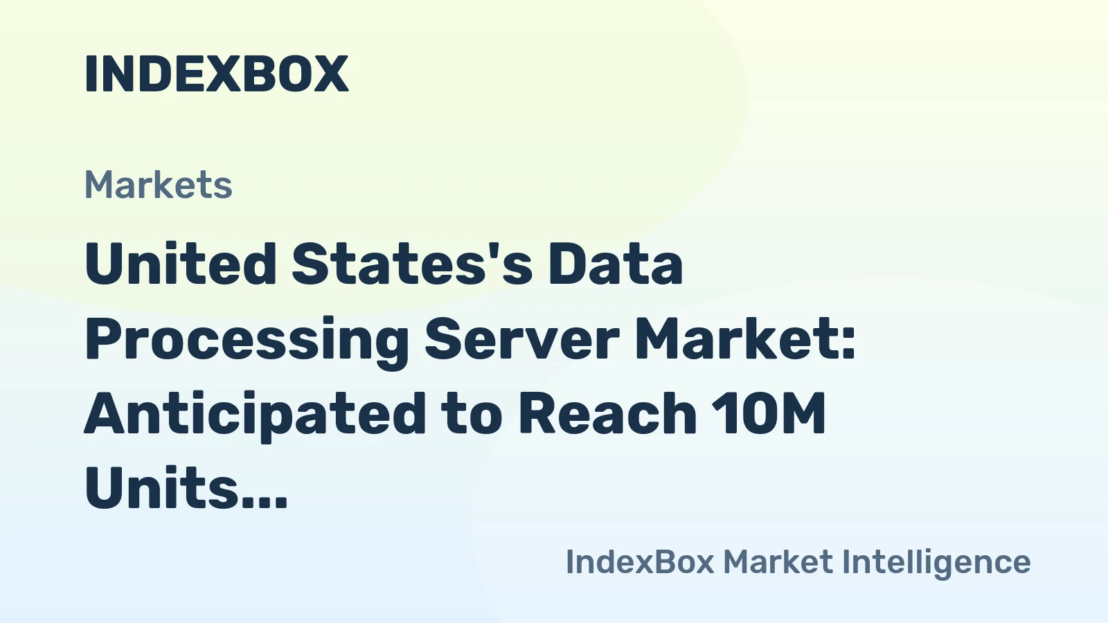 United States's Data Processing Server Market: Anticipated to Reach 10M Units and $32.4B by 2035