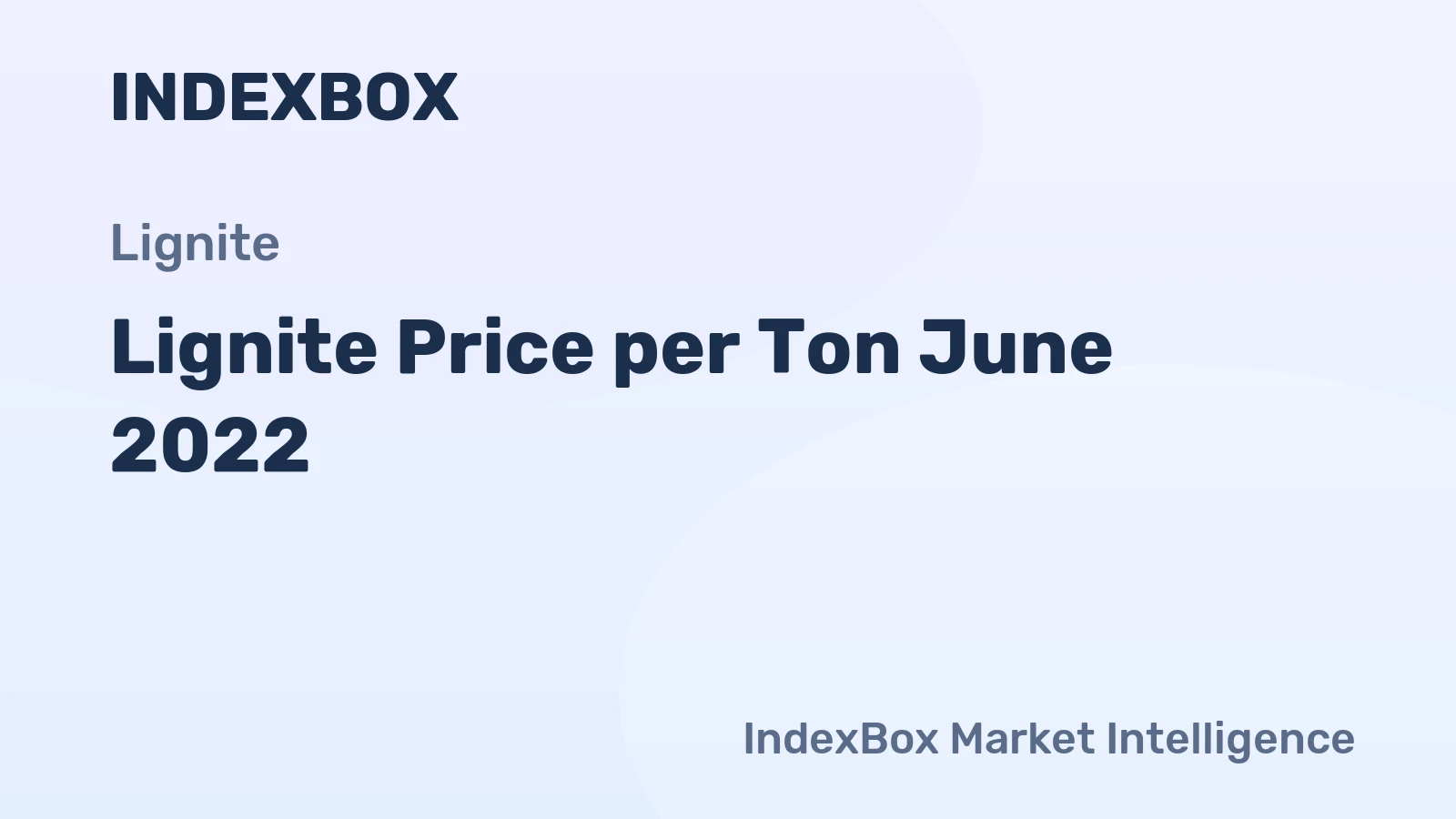 Lignite Price per Ton June 2022
