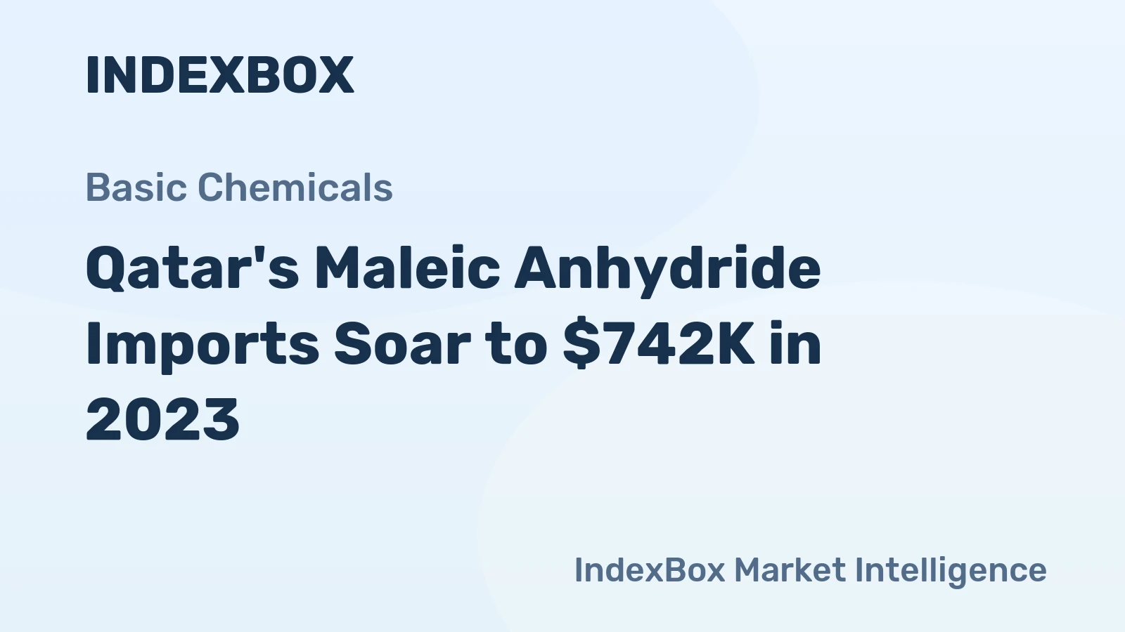 Qatar's Maleic Anhydride Imports Soar to $742K in 2023
