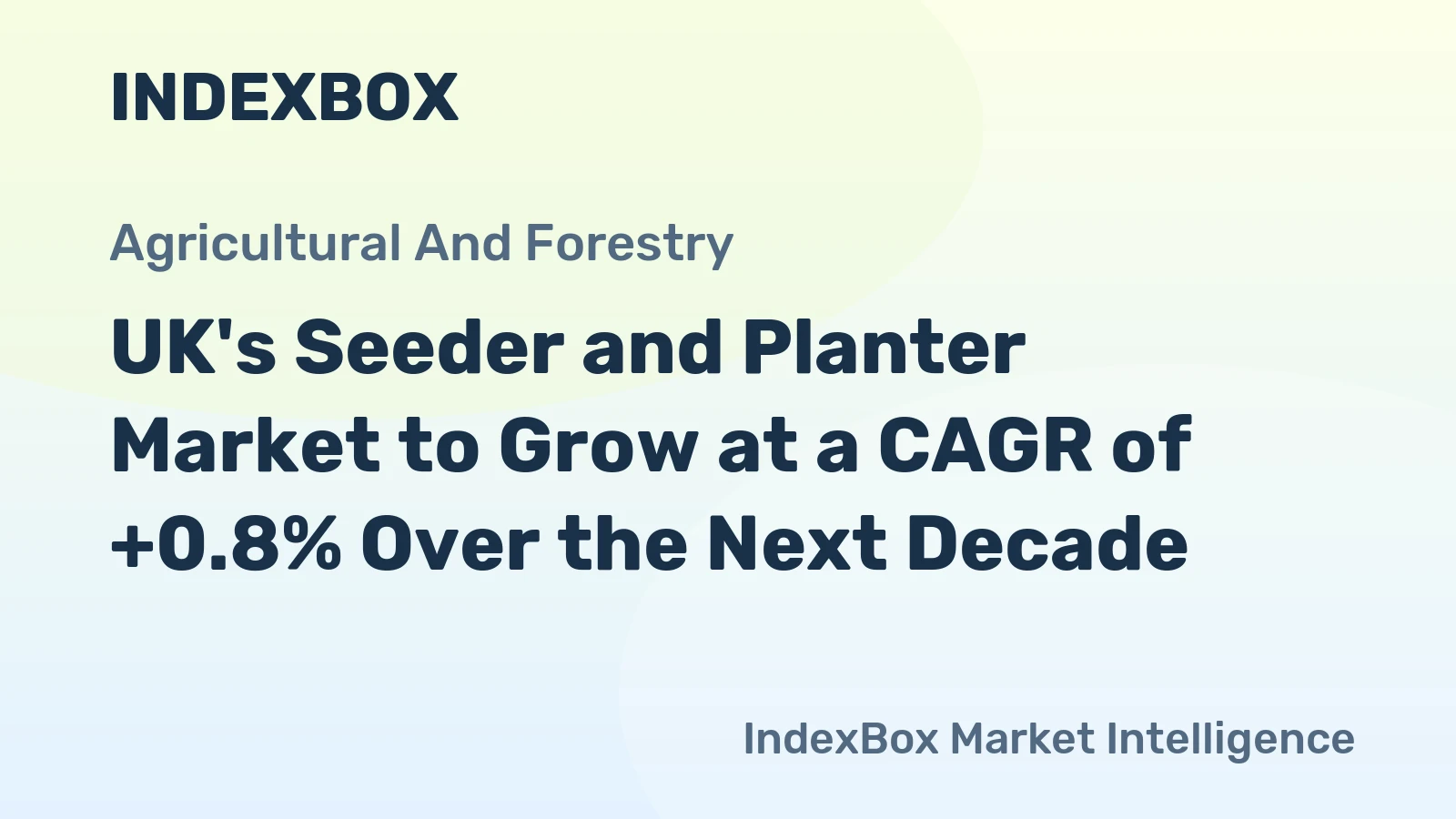 UK's Seeder and Planter Market to Grow at a CAGR of +0.8% Over the Next Decade