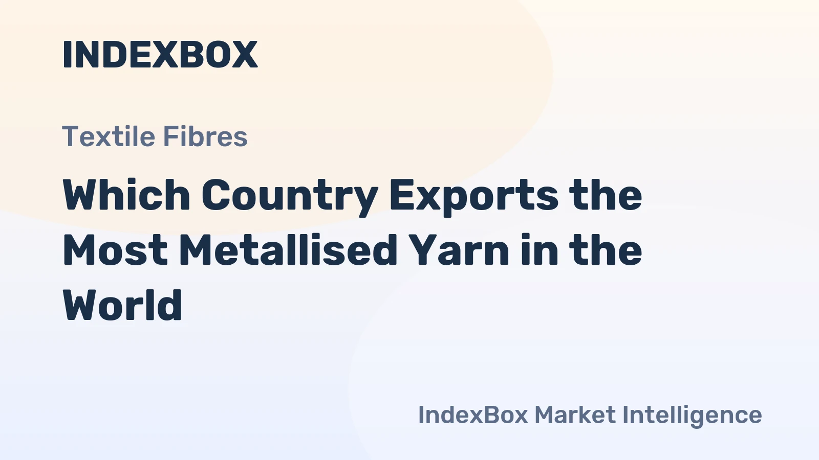 Which Country Exports the Most Metallised Yarn in the World?